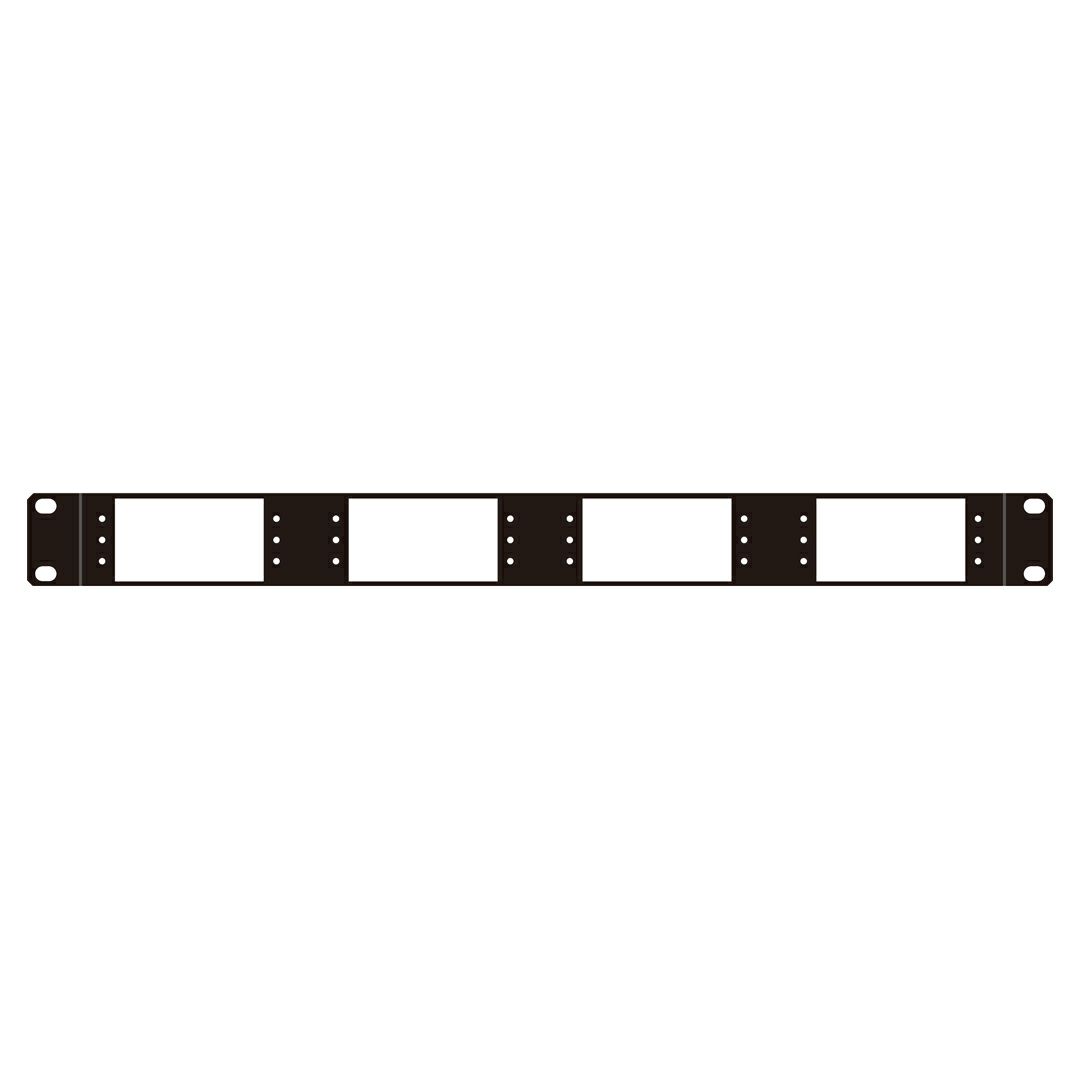 Canare カナレ CSW-1UF-CCP4M-1-B EIAコネクタパネル パネル取付面移動タイプ | JATO online shop